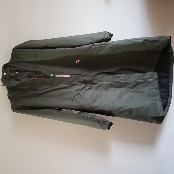 Hunter | Jackets & Coats | Hunter Jane Canvas Padded Longline Coat ...